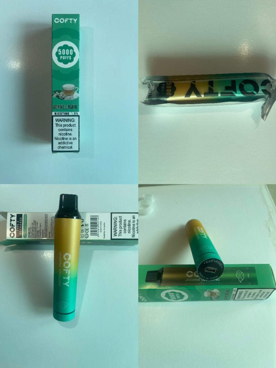【5000口】COFTY 1代一次性电子烟 | 16种口味 | 台湾正品现货秒发
